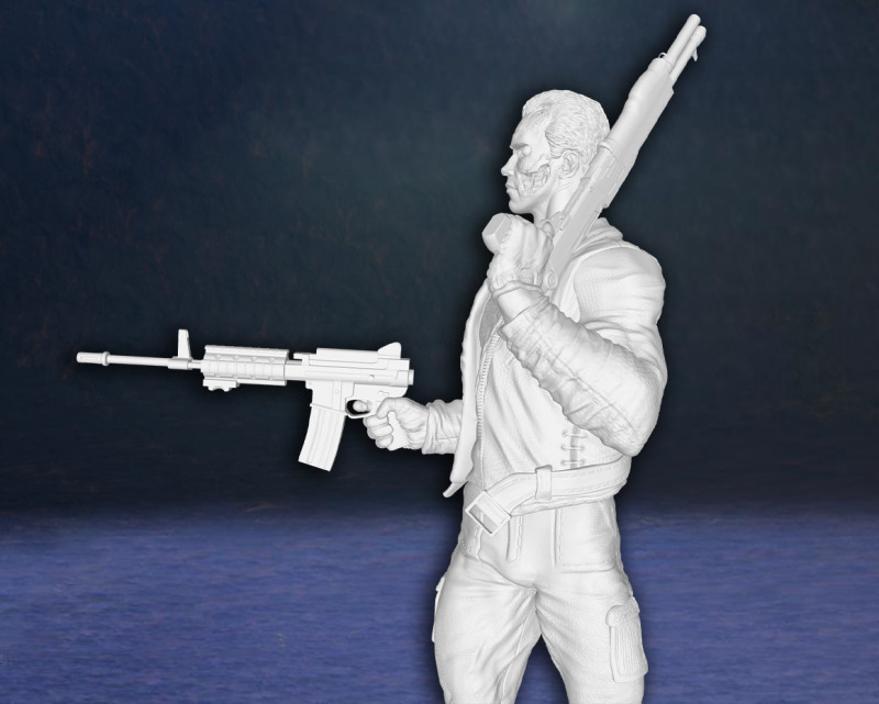 Terminator Arnold Schwarzenegger T-800 Endoskeleton Action Figures ...