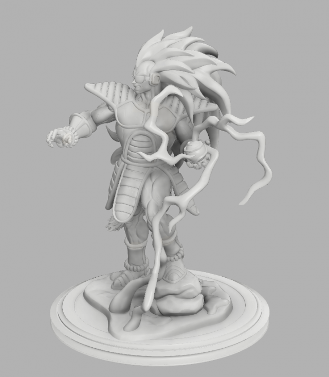 raditz 3D Print Model in Sculpture 3DExport