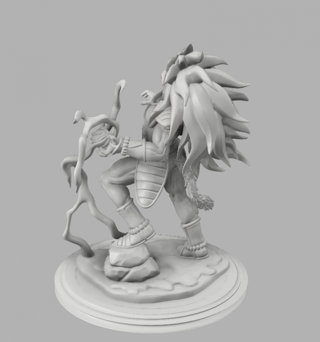 raditz 3D Print Model in Sculpture 3DExport