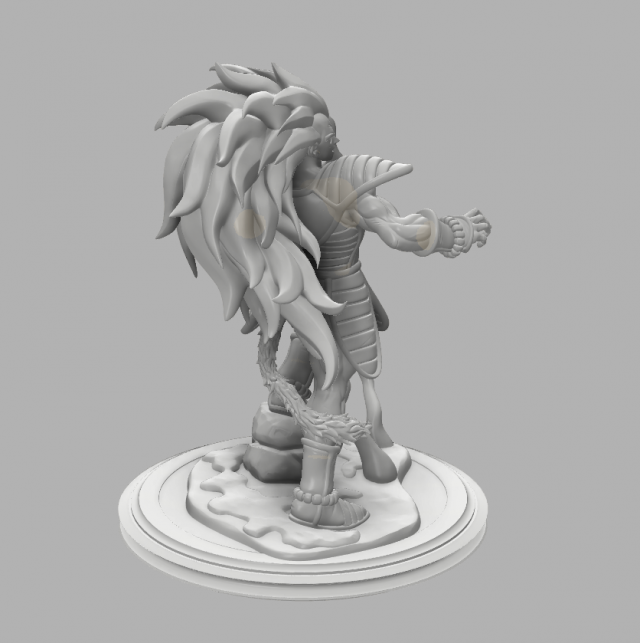 raditz 3D Print Model in Sculpture 3DExport