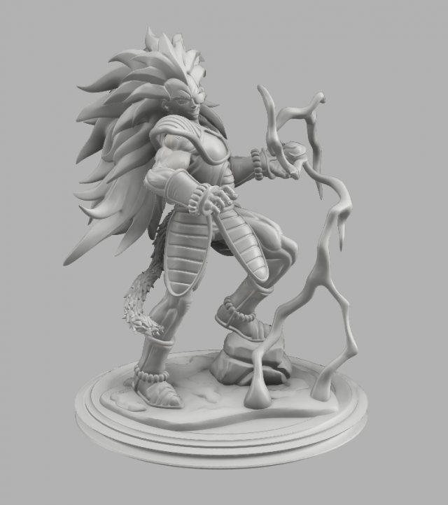raditz 3D Print Model in Sculpture 3DExport