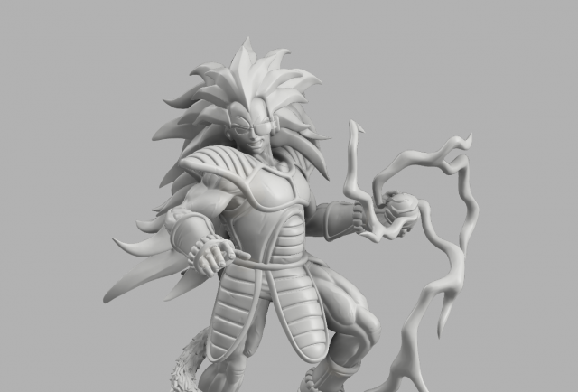 raditz 3D Print Model in Sculpture 3DExport