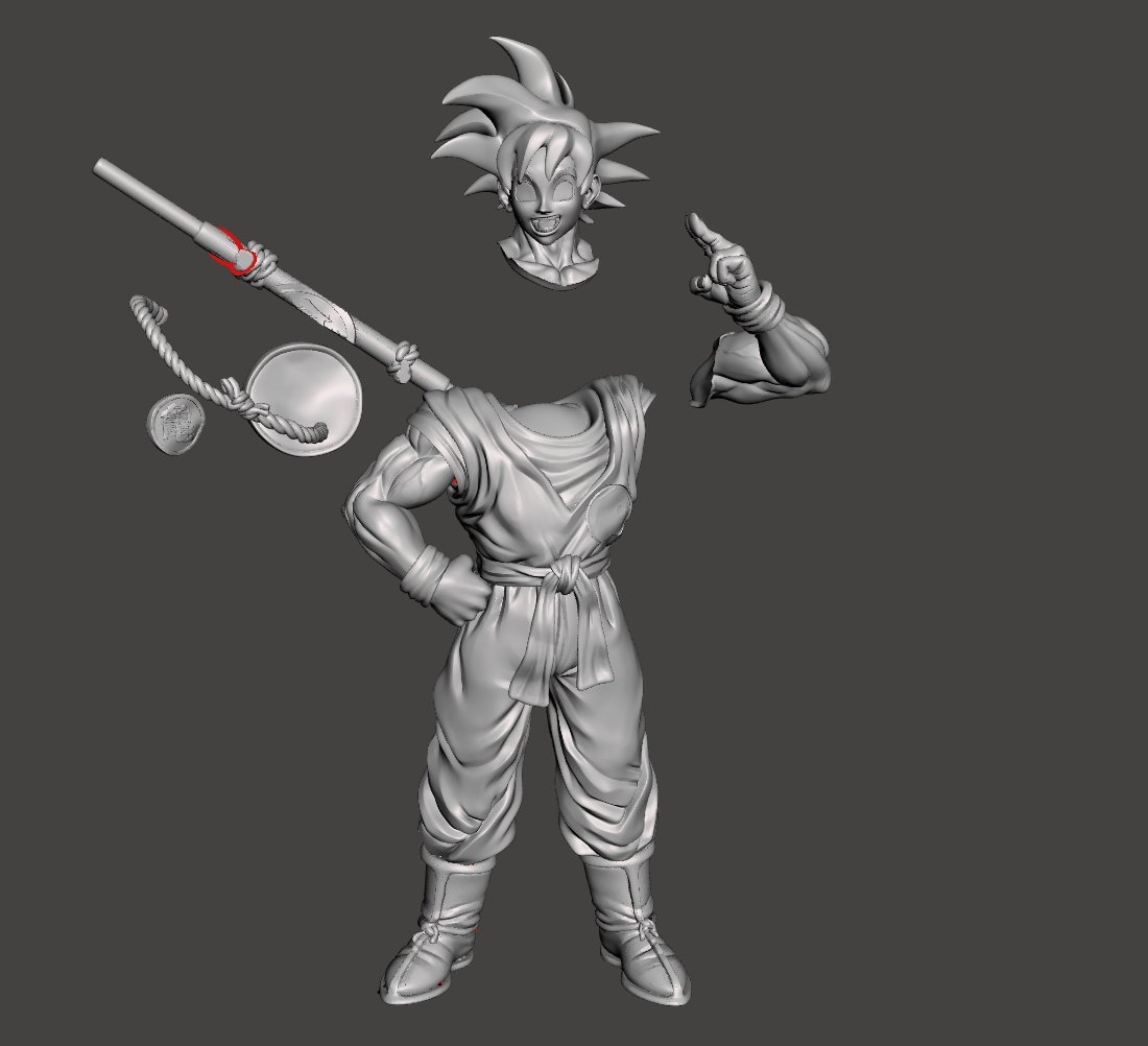 goku 3D Print Models in Sculpture 3DExport