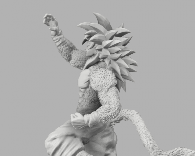 goku ssj4 3D Print Model in Sculpture 3DExport
