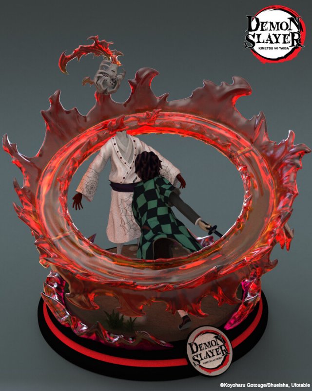 demon slayer 3D Print Model in Sculpture 3DExport