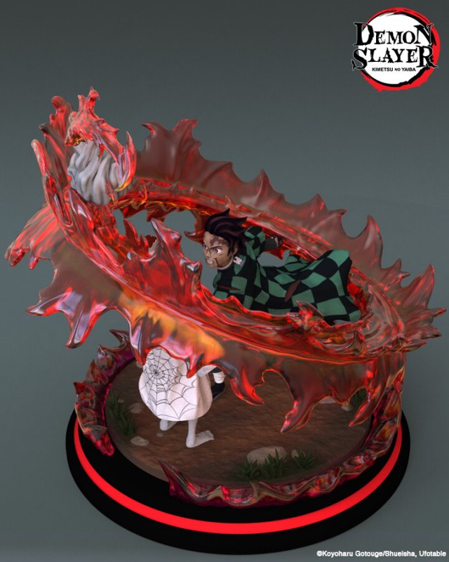 demon slayer 3D Print Model in Sculpture 3DExport