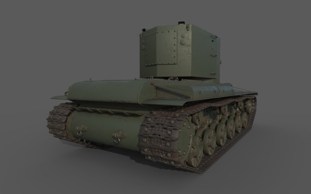 KV 2 model 1939 3D Model in Tank 3DExport