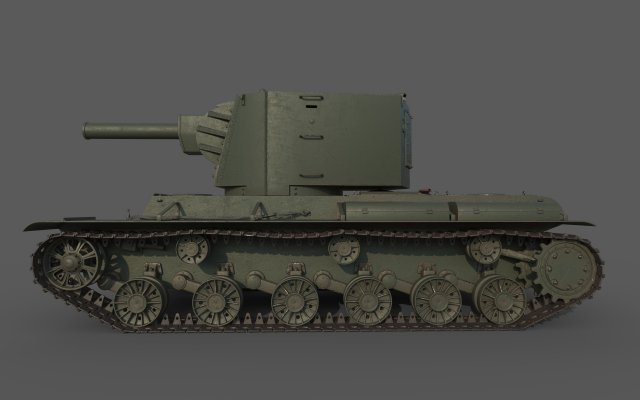 KV 2 model 1939 3D Model in Tank 3DExport