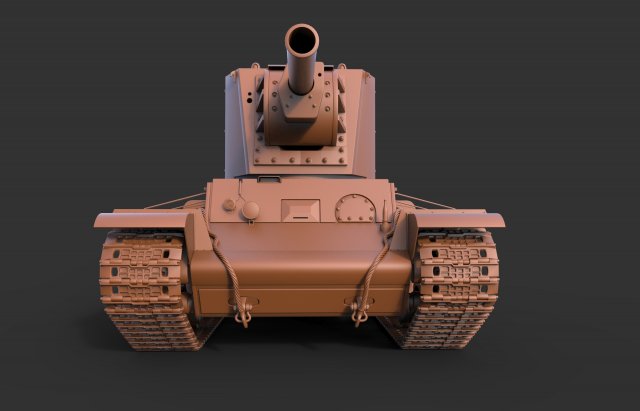 KV 2 model 1939 3D Model in Tank 3DExport