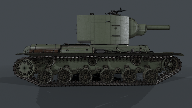 KV 2 model 1940 3D Model in Tank 3DExport