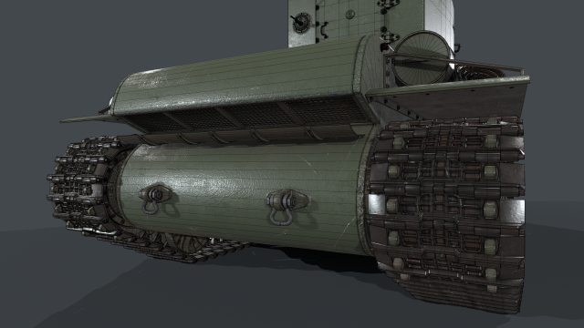 KV 2 model 1940 3D Model in Tank 3DExport