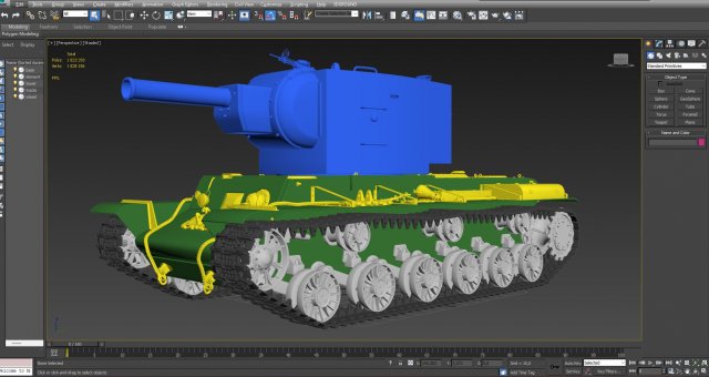 KV 2 model 1940 3D Model in Tank 3DExport