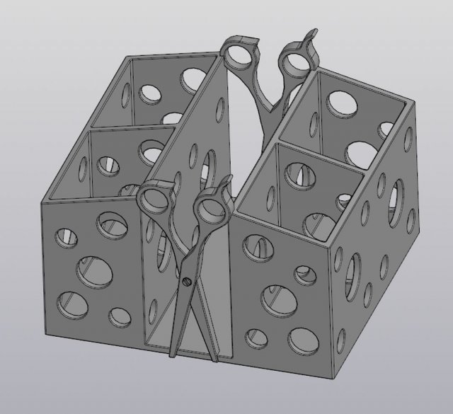 Hair Stylist Organizer v4 3D Print Model in Decor 3DExport