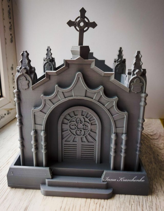 Gothic Crypt Planter 3D Print Model in Decor 3DExport