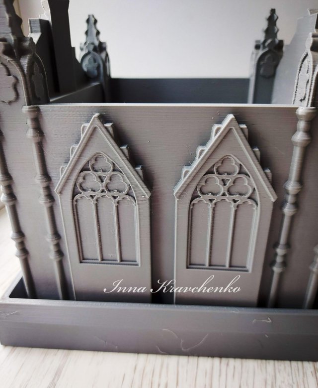 Gothic Crypt Planter 3D Print Model in Decor 3DExport