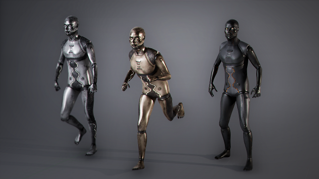 Robot Android 3D Model in Robot 3DExport