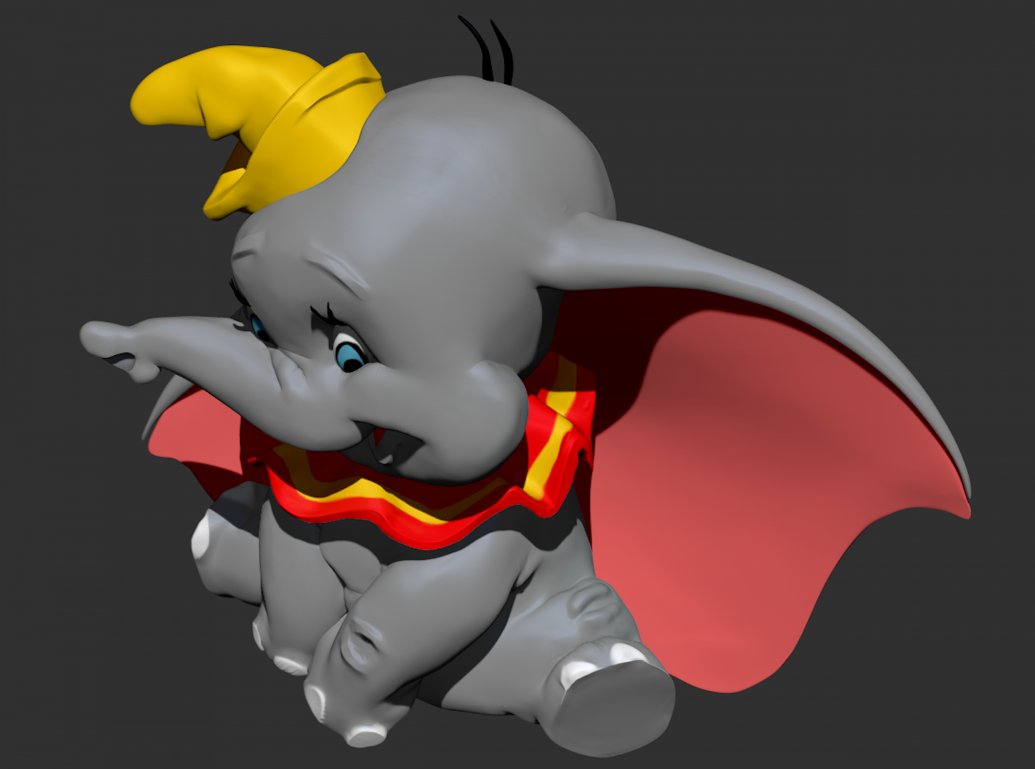 disneys dumbo zbrush sculpt character 3D Models in Elephant 3DExport