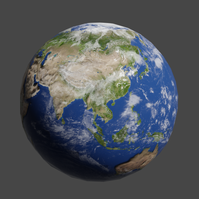 low polygon planet earth Free 3D Model in Landscapes 3DExport