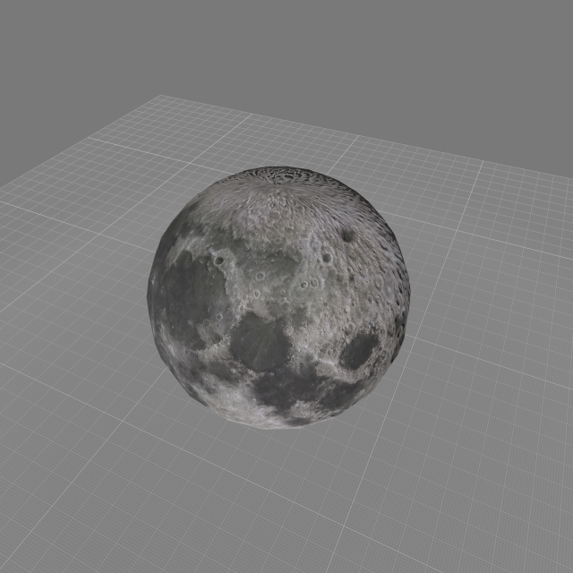 moon planet with low polygons Gratis Modelo 3D in Paisajes 3DExport