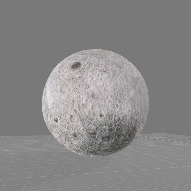 moon planet with low polygons Gratis Modelo 3D in Paisajes 3DExport
