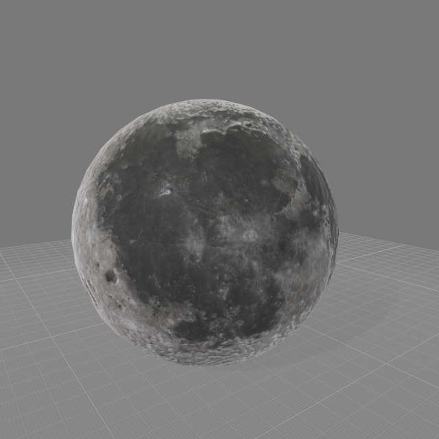 moon planet with low polygons Gratis Modelo 3D in Paisajes 3DExport