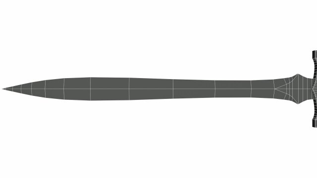 longsword 3D Model in Melee 3DExport