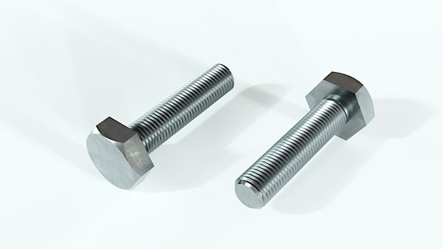 Collection of 21 bolts and screws 3D Model in Miscellaneous 3DExport