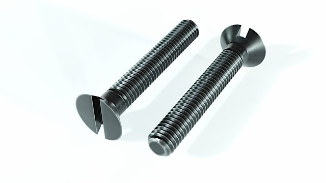Collection of 21 bolts and screws 3D Model in Miscellaneous 3DExport