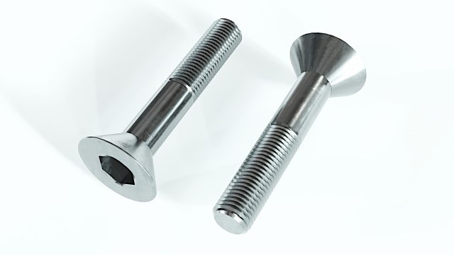 Collection of 21 bolts and screws 3D Model in Miscellaneous 3DExport
