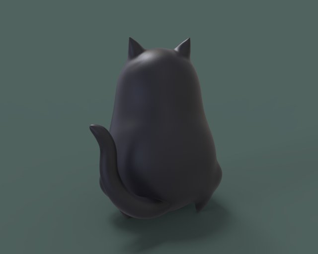 the cute chubby cat 3d print model Free 3D Print Model in Animals 3DExport