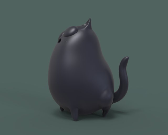 the cute chubby cat 3d print model Free 3D Print Model in Animals 3DExport