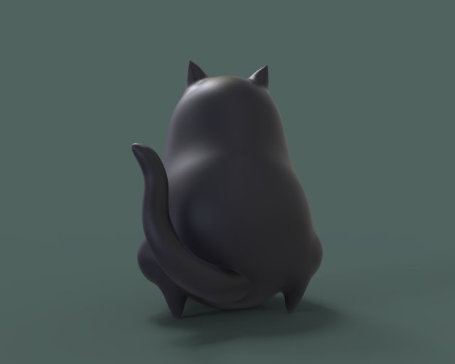 the cute chubby cat 3d print model Free 3D Print Model in Animals 3DExport