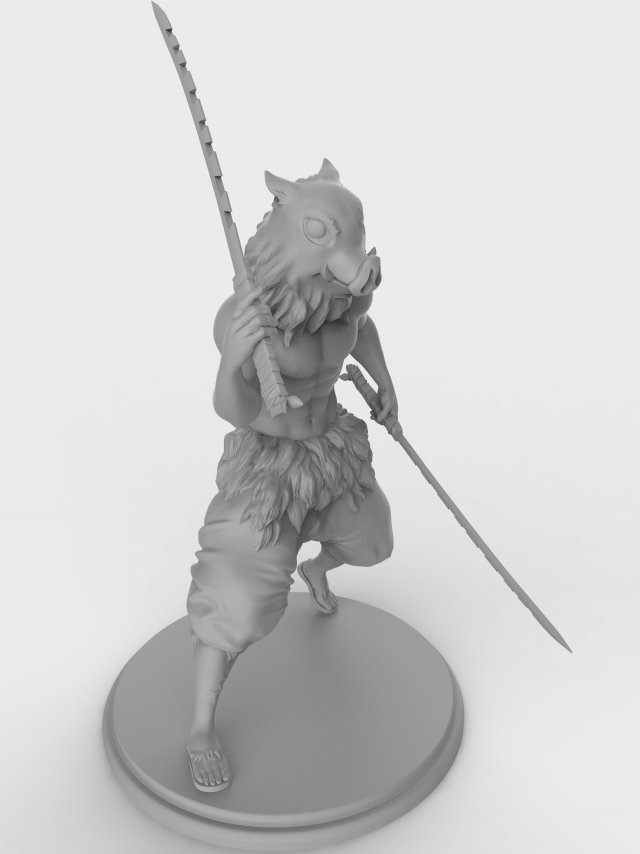 hashibira inosuke from demon slayer 3d print model 3D Print Model in ...