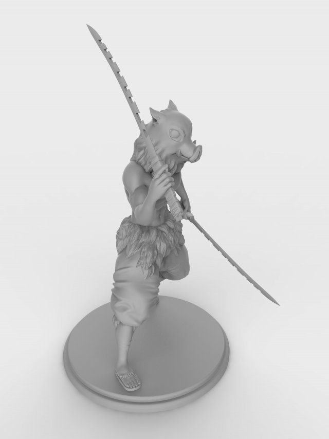 hashibira inosuke from demon slayer 3d print model 3D Print Model in ...