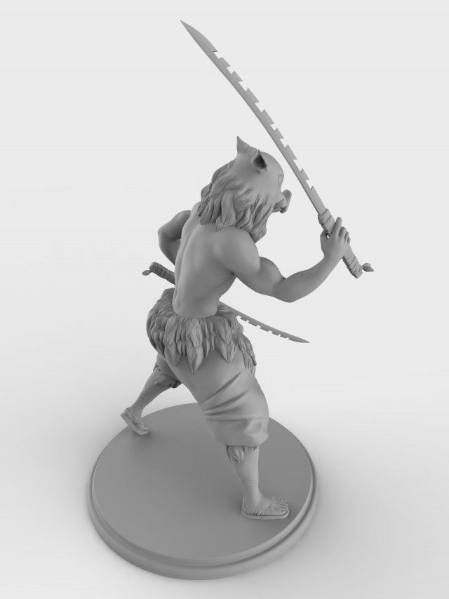 hashibira inosuke from demon slayer 3d print model 3D Print Model in ...