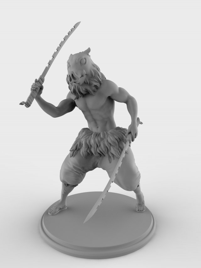 hashibira inosuke from demon slayer 3d print model 3D Print Model in ...