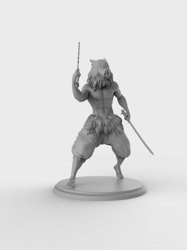 hashibira inosuke from demon slayer 3d print model 3D Print Model in ...