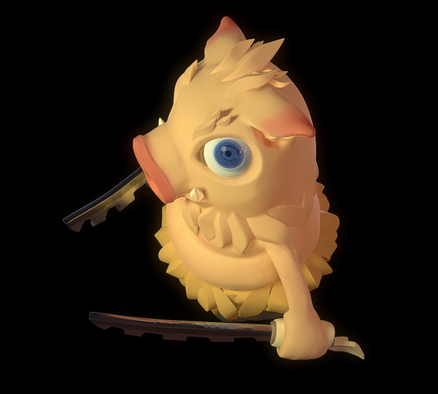 Hashibira inosuke from demon slayer 3d print model 3D Print Model in ...