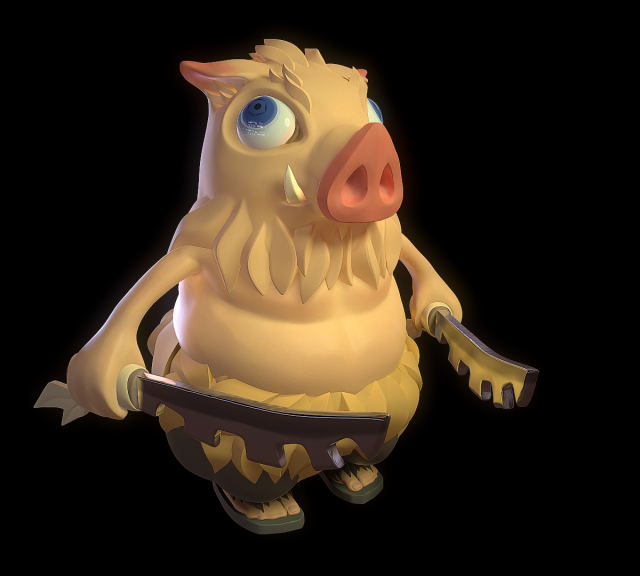 Hashibira inosuke from demon slayer 3d print model 3D Print Model in ...