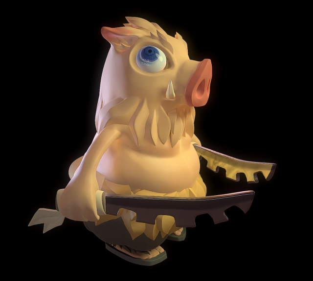 Hashibira inosuke from demon slayer 3d print model 3D Print Model in ...