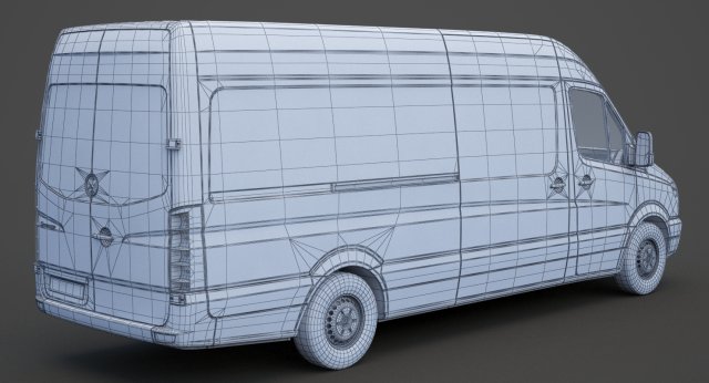 Mercedes-Benz Sprinter 3D Model in Van and Minivan 3DExport