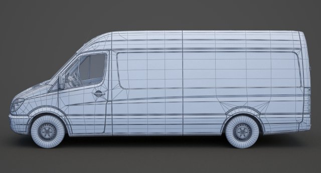 Mercedes-Benz Sprinter 3D Model in Van and Minivan 3DExport