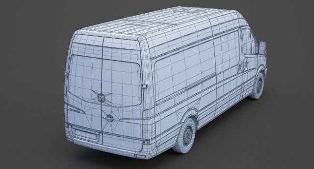 Mercedes-Benz Sprinter 3D Model in Van and Minivan 3DExport