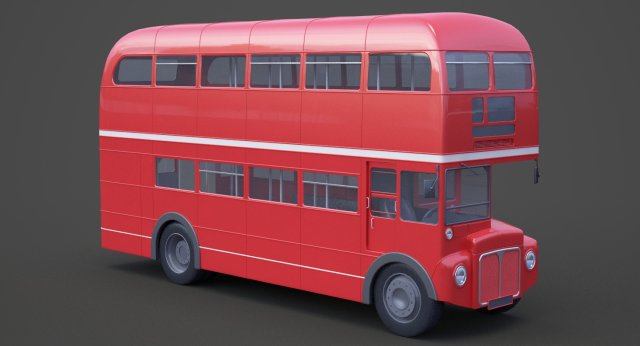 Double Decker Bus 3D Model in Bus 3DExport