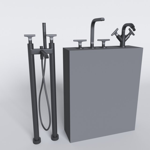 Fantini Rubinetti - SAILING 3D Model in Bathroom 3DExport