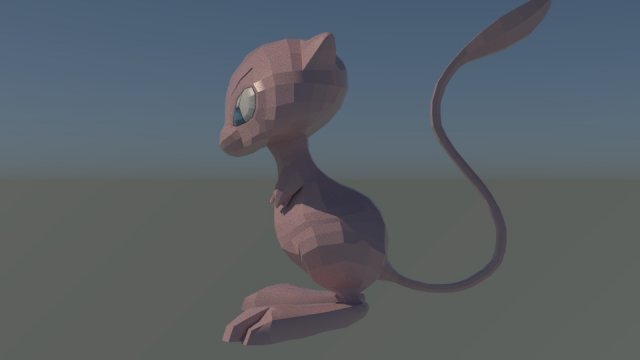mew - modelo 3d 3D Model in Cartoon 3DExport