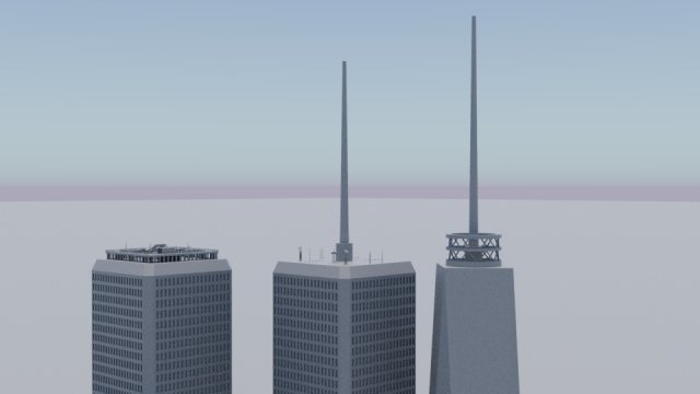WTC COMPLEX OLD AND NEW 3D Model in Buildings 3DExport