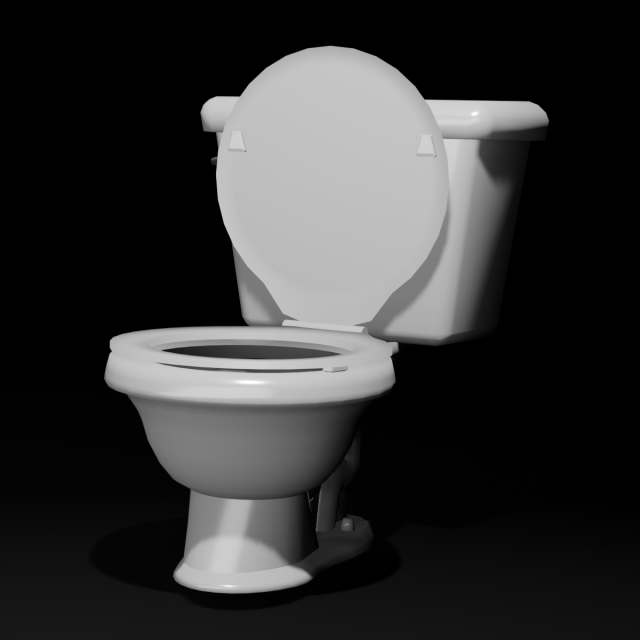 toilet 3D Model in Bathroom 3DExport