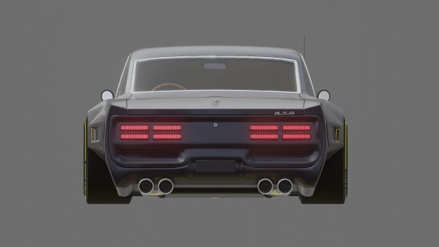 Pontiac GTO Widebody Kit 3D Model in Classic Cars 3DExport