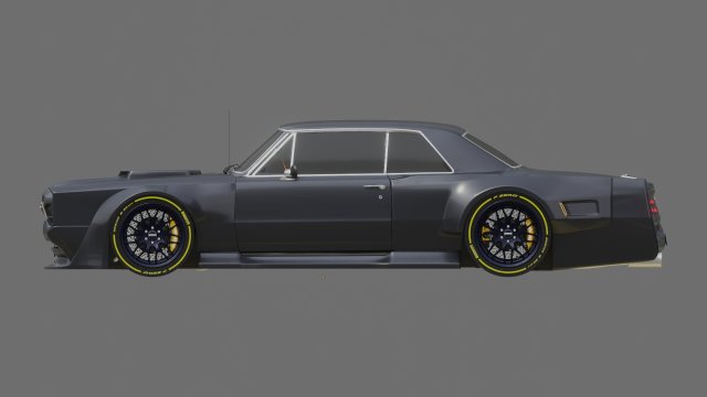 Pontiac GTO Widebody Kit 3D Model in Classic Cars 3DExport